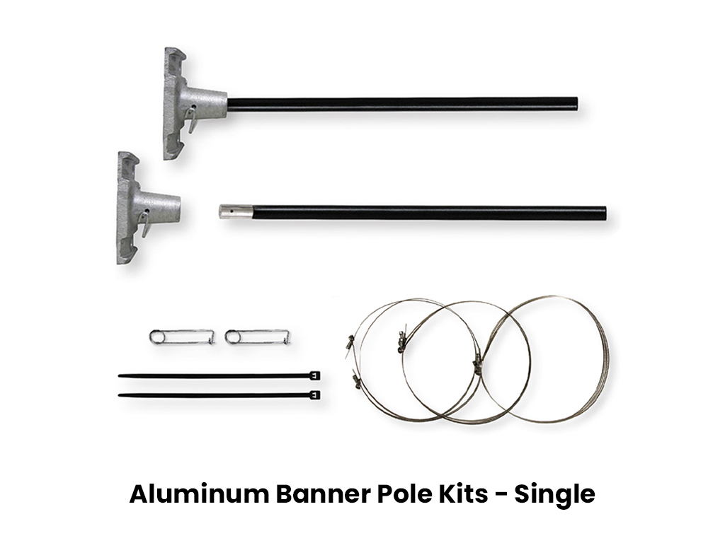 Pole Banner Single Kit – Aluminum 1″ - Orbano